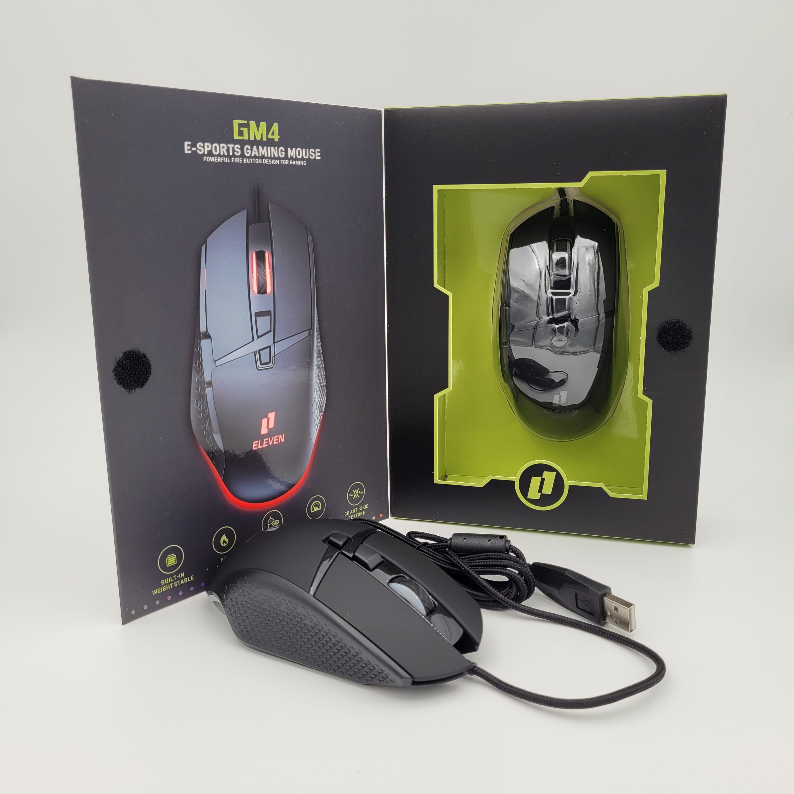 موس مخصوص بازی ایلون مدل GM4 ا ELEVEN GM4 Gaming Mouse - فروشگاه شبیر استور