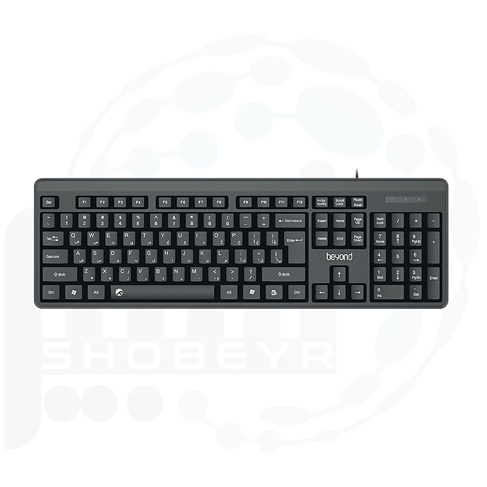 کیبورد باسیم بیاند مدل BK-3455 ا Beyond BK-3455 Wired Keyboard - فروشگاه شبیر استور