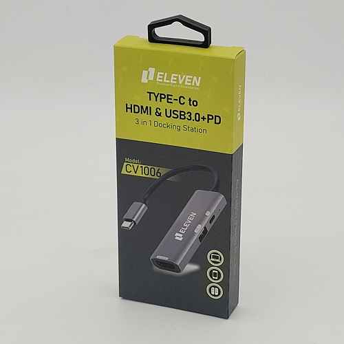 تبدیل TYPE-C به HDMI و USB3.0 و TYPE-C الون مدل CV1006 - فروشگاه شبیر استور