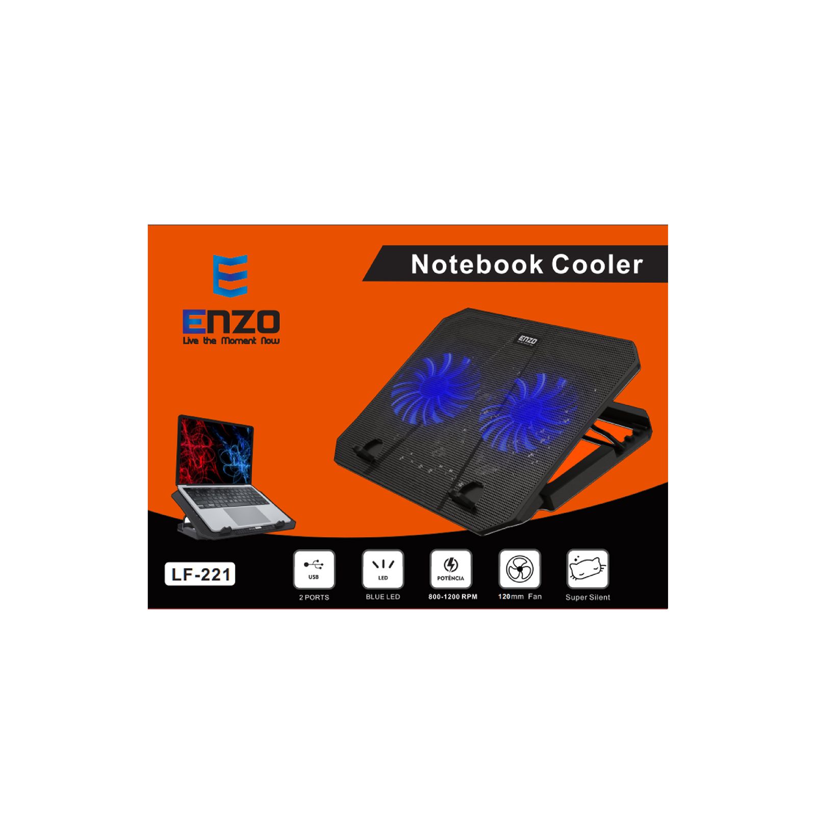 پایه و خنک کننده لپ تاپ ENZO مدل LF-221 - فروشگاه شبیر استور