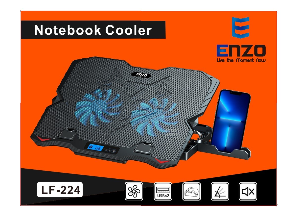 پایه و خنک کننده لپ تاپ انزو مدل ENZO LF-224 - فروشگاه شبیر استور