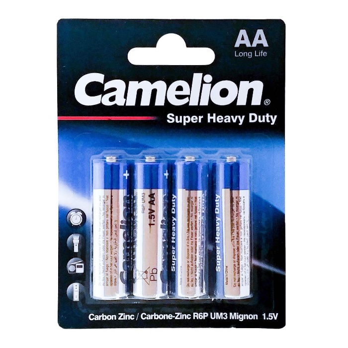 باتری قلمی 4تایی Super Heavy Duty کملیون R6P-BP4B - فروشگاه شبیر استور